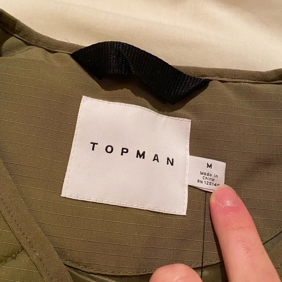 Topman | Jackets & Coats | Topman Green Paddedquilted Vest | Poshmark